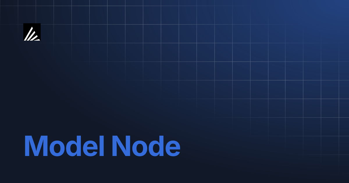 Model Node | Arcee AI Documentation